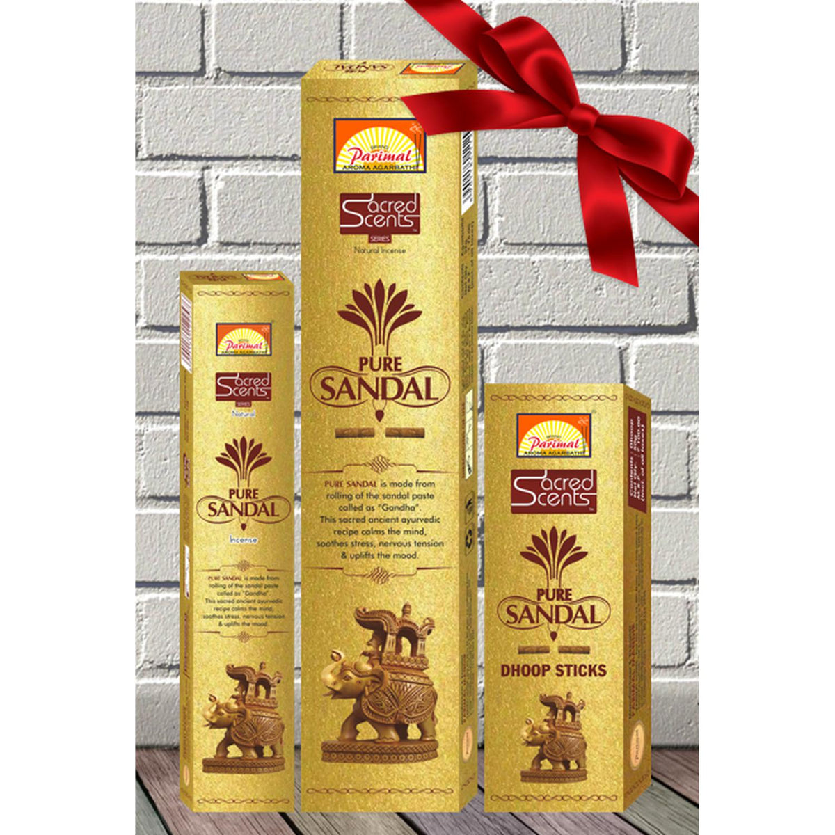 Pure Sandalwood Incense Sticks - 3 Item Bundle | Naathi Aromatherapy